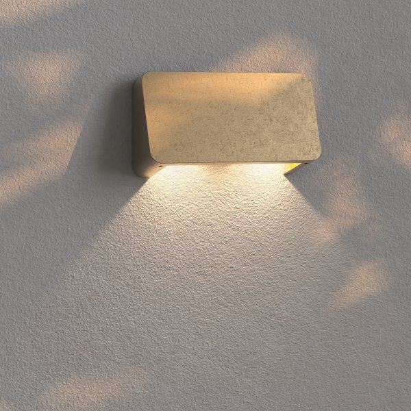 Astro Incline Twin Solid Brass Outdoor Wall Light (1419006) | L4L