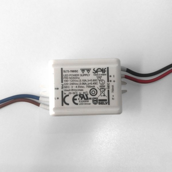Astro 700mA 3W Constant Current Non-Dimmable LED Driver (6008040) | L4L