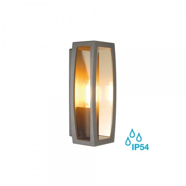 SLV 230655 Anthracite Meridian Box E27 Outdoor Wall Light at Love4Lighting
