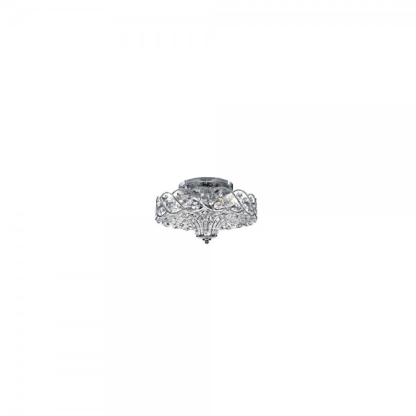 Searchlight 1325-5CC Flush 5 Light Crystal Ceiling Light | L4L