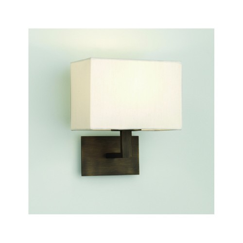 Astro Connaught Bronze Wall Light with White Shade (1099002) | L4L