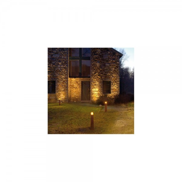 SLV 229021 Rusted Iron Rusty 70 Outdoor Bollard Light at Love4Lighting