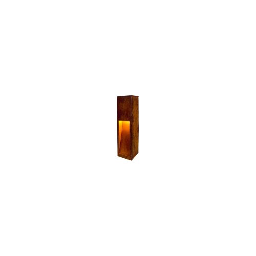 SLV 229410 Rusted Iron Rusty Slot 50 Outdoor Bollard Light at Love4Lighting