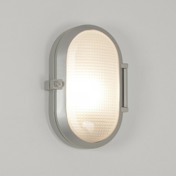 Astro Toronto Painted Silver Oval Outdoor Wall Light | L4L