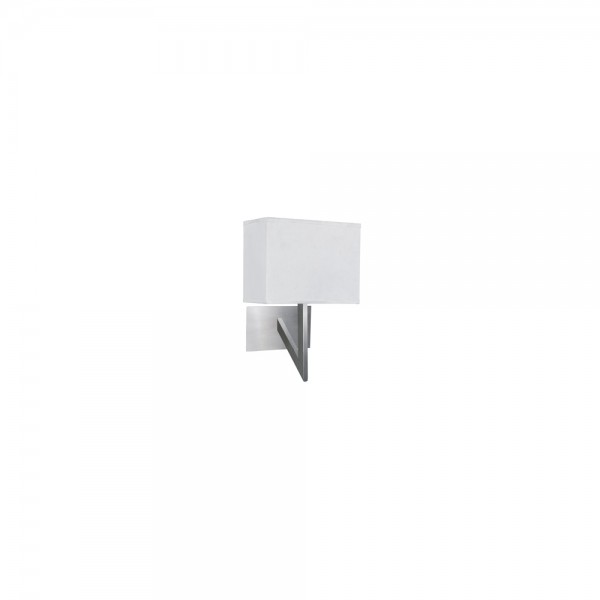 Searchlight 2299SS Angular Satin Silver Wall Light with Shade ...