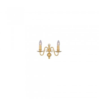 Searchlight 1019-2PB Flemish Polished Brass 2 Light Wall Light | L4L