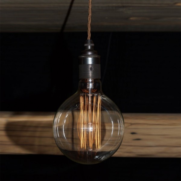 Squirrel Cage Globe 240v E27 Large Carbon Filament Lamp | L4L